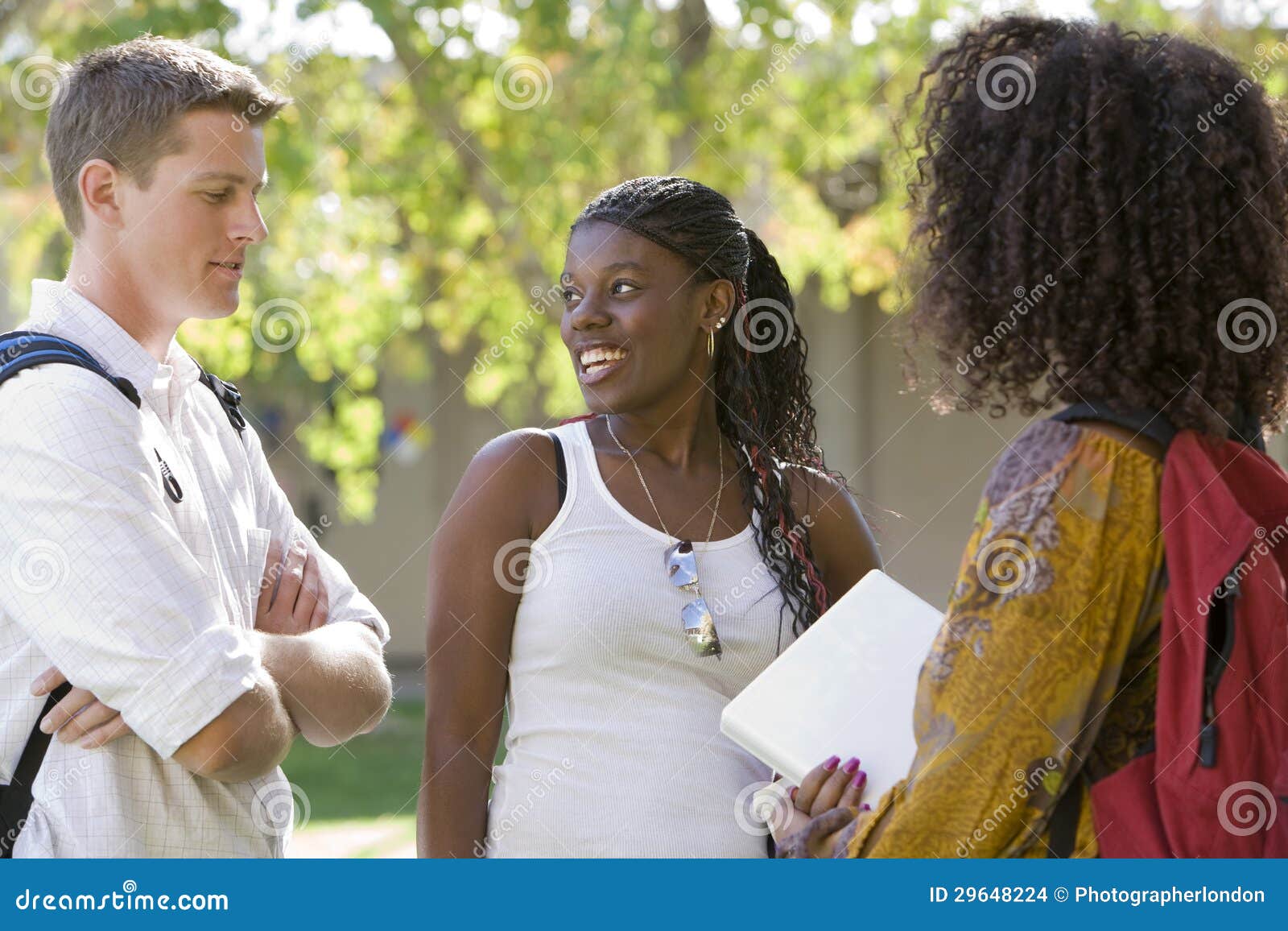 Friends at College Campus stock photo. Image of female - 29648224