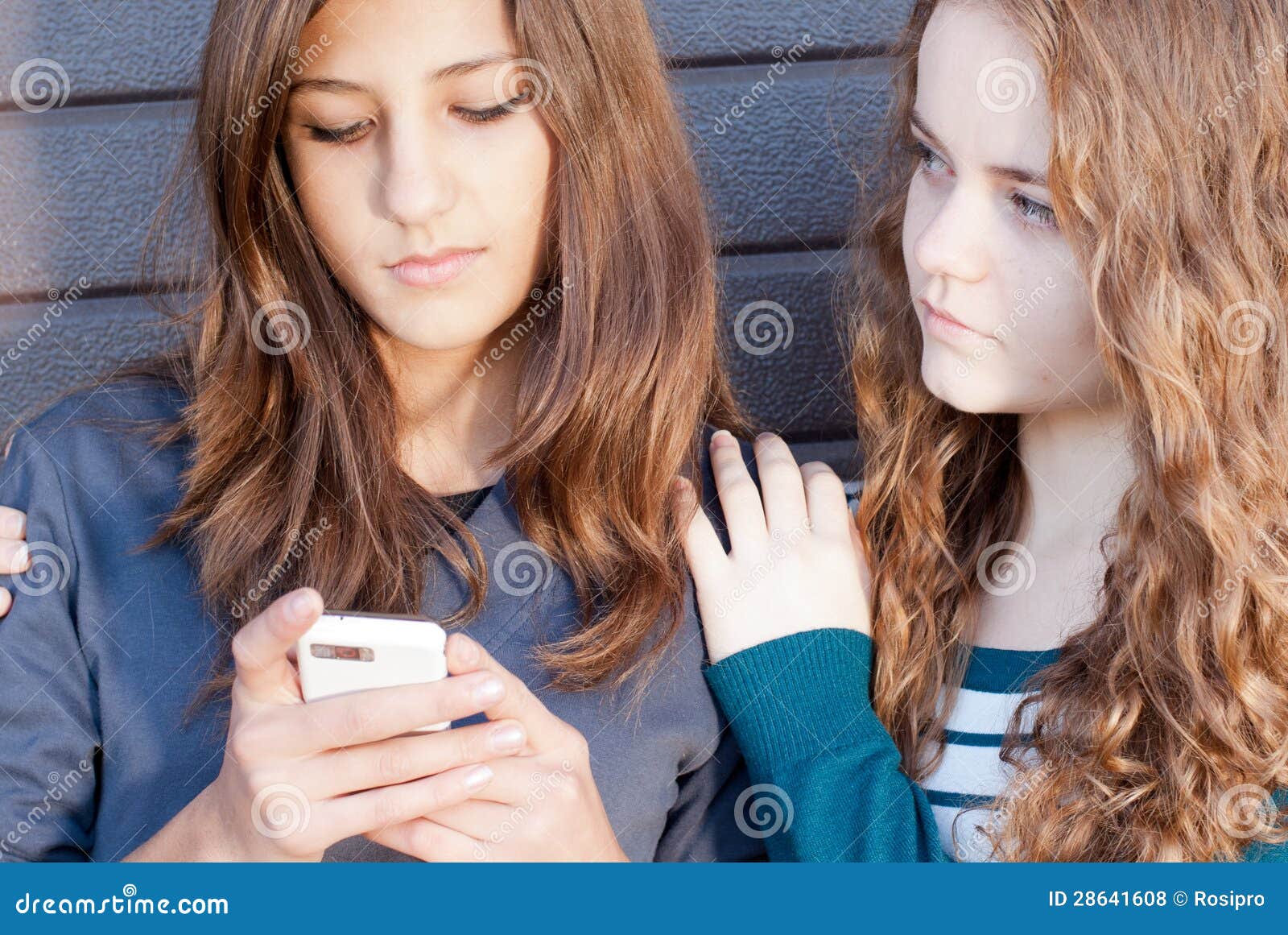 Friends comfort stock photo. Image of hair, pretty, girlfriend - 28641608