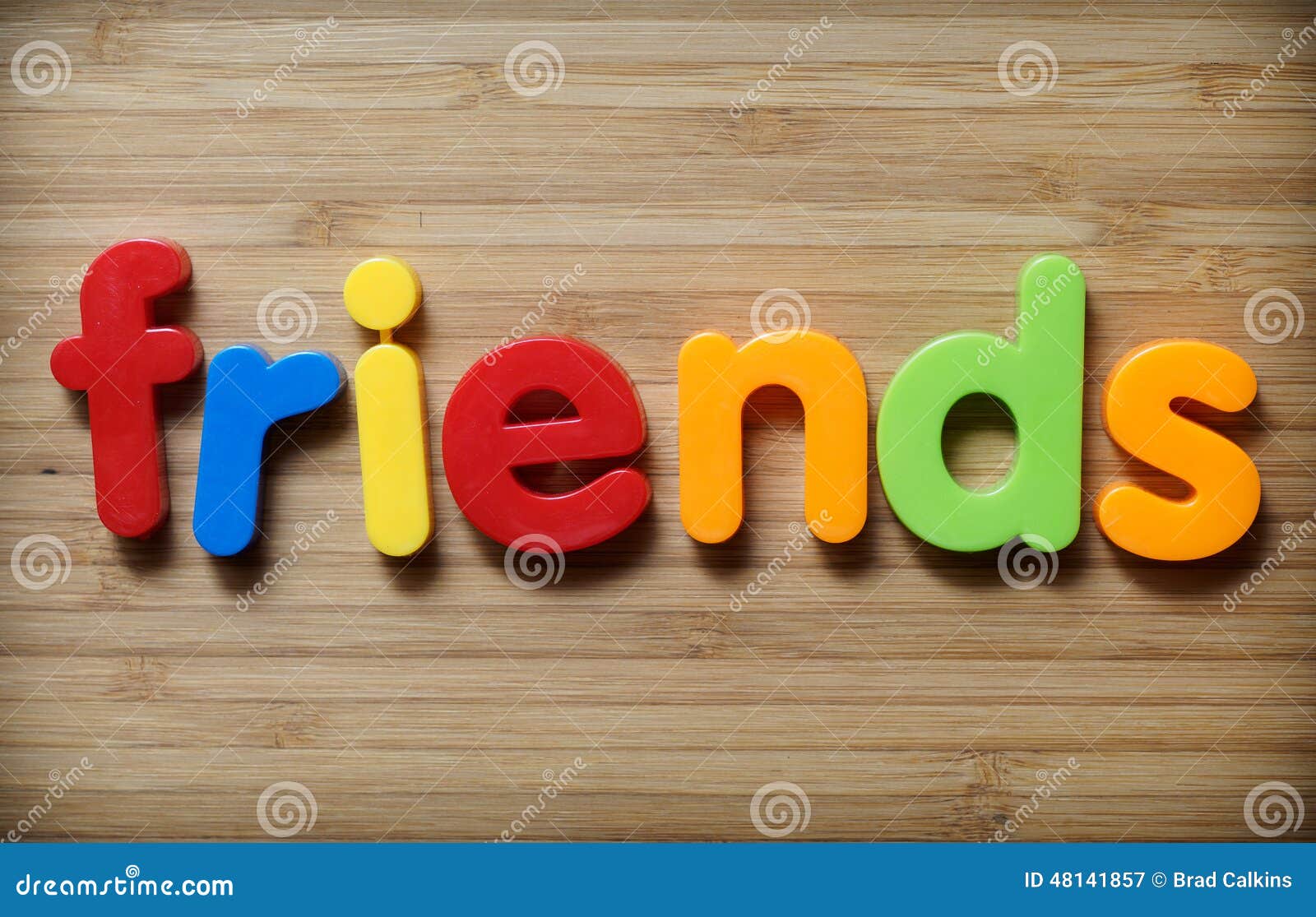 Friends concept stock image. Image of love, wood, words - 48141857