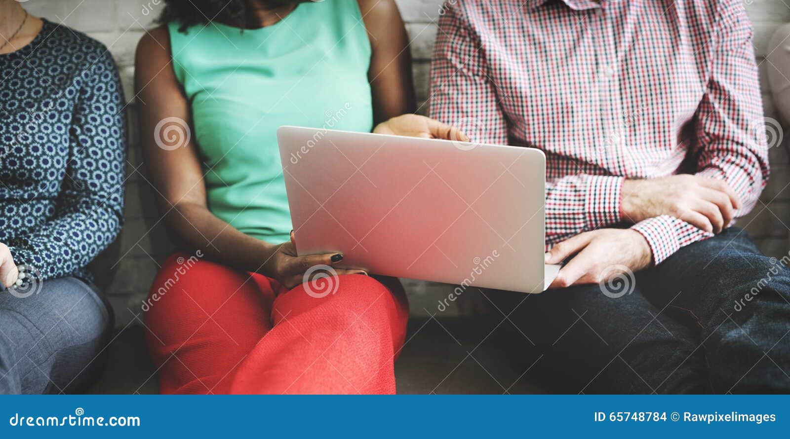Friends Connection Laptop Discussion Technology Concept Stock Photo ...