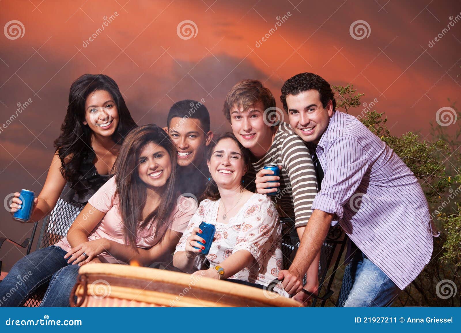 Friends at a Cookout stock image. Image of outdoor, lady - 21927211
