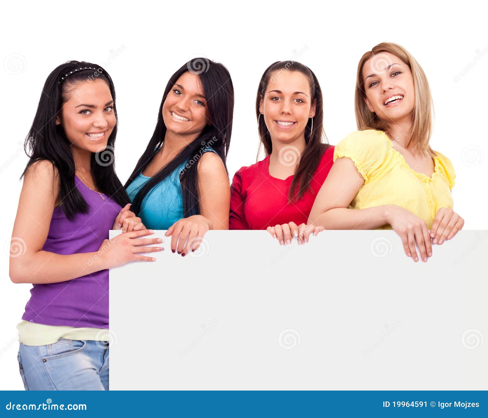 Friends with copy space stock image. Image of beautiful - 19964591