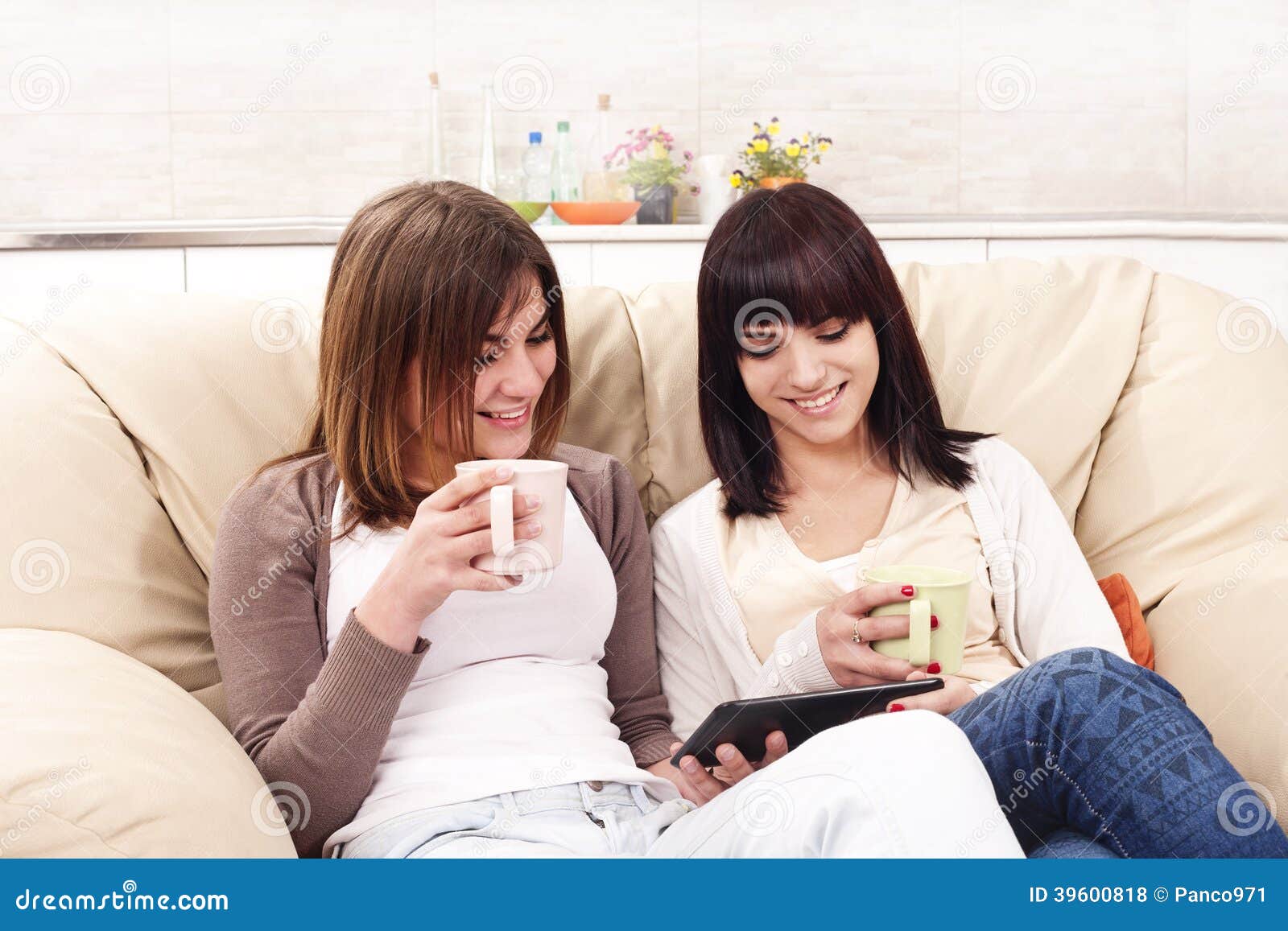 Friends drinking coffee stock photo. Image of beauty - 39600818