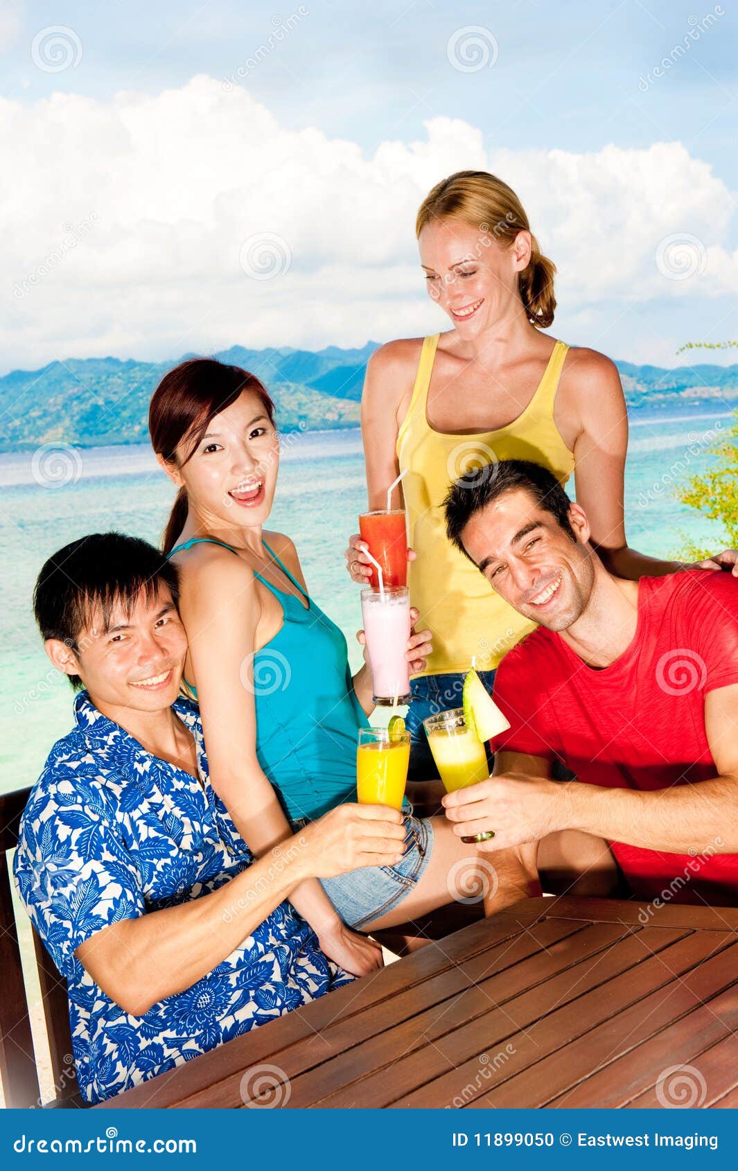 Friends with Drinks stock photo. Image of holding, handsome - 11899050