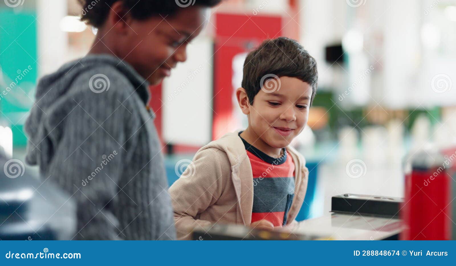 Friends, Education and Learning with Children at Science Fair for ...