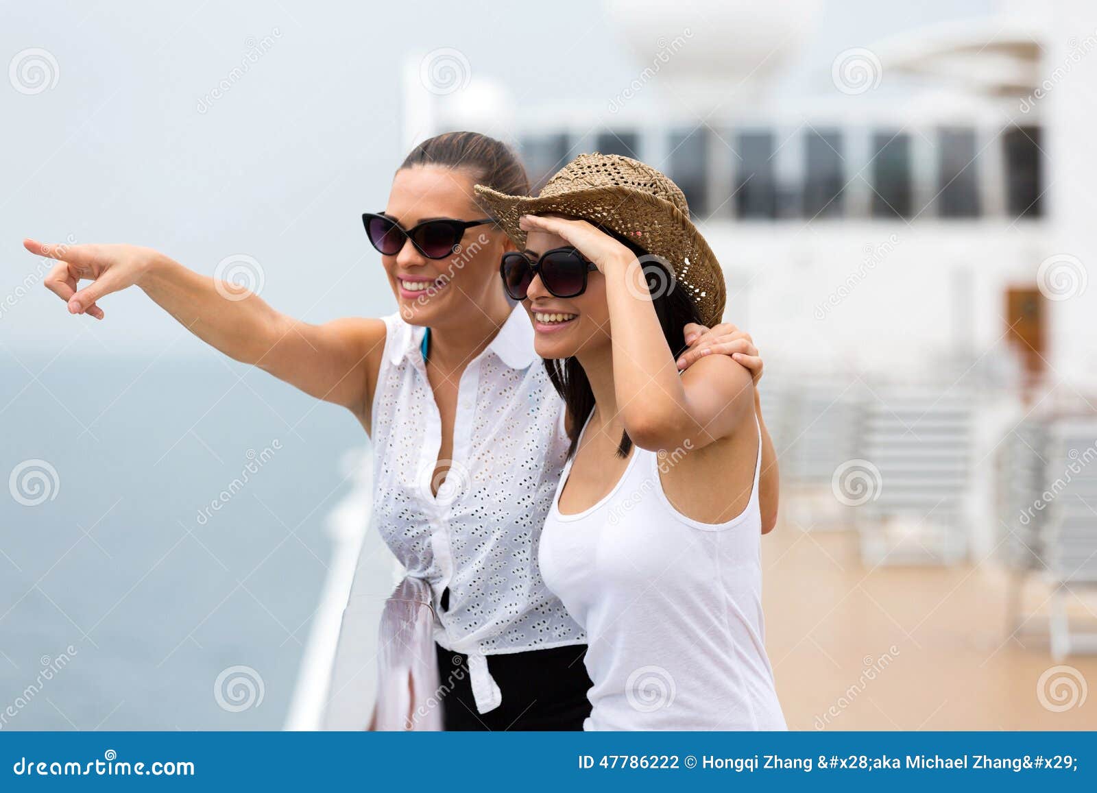 Friends enjoying cruise stock photo. Image of adorable - 47786222
