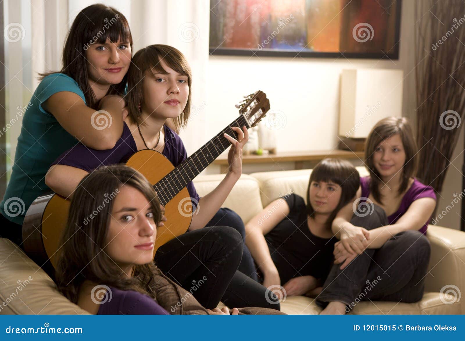 Friends enjoys music stock image. Image of adult, teenagers - 12015015