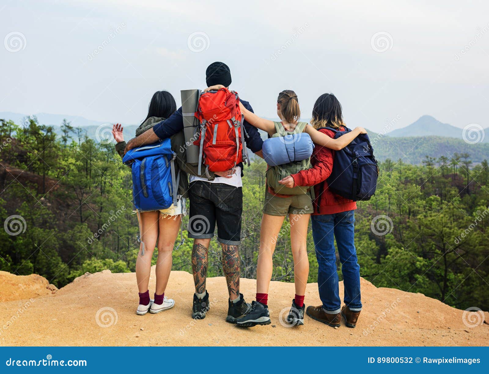 Friends Explore Nature Outdoors Concept Stock Photo - Image of travel ...