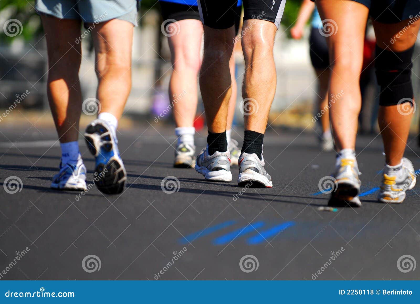 Friends on fitness path stock photo. Image of crowds, footwear - 2250118