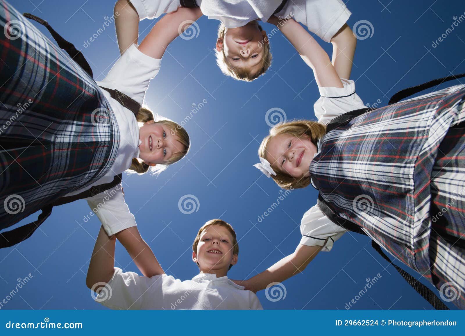 Friends Forming Huddle stock photo. Image of glee, enjoying - 29662524
