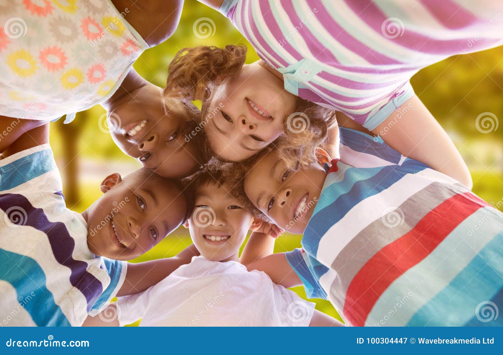 Composite Image of Friends Forming Huddle Stock Image - Image of black ...