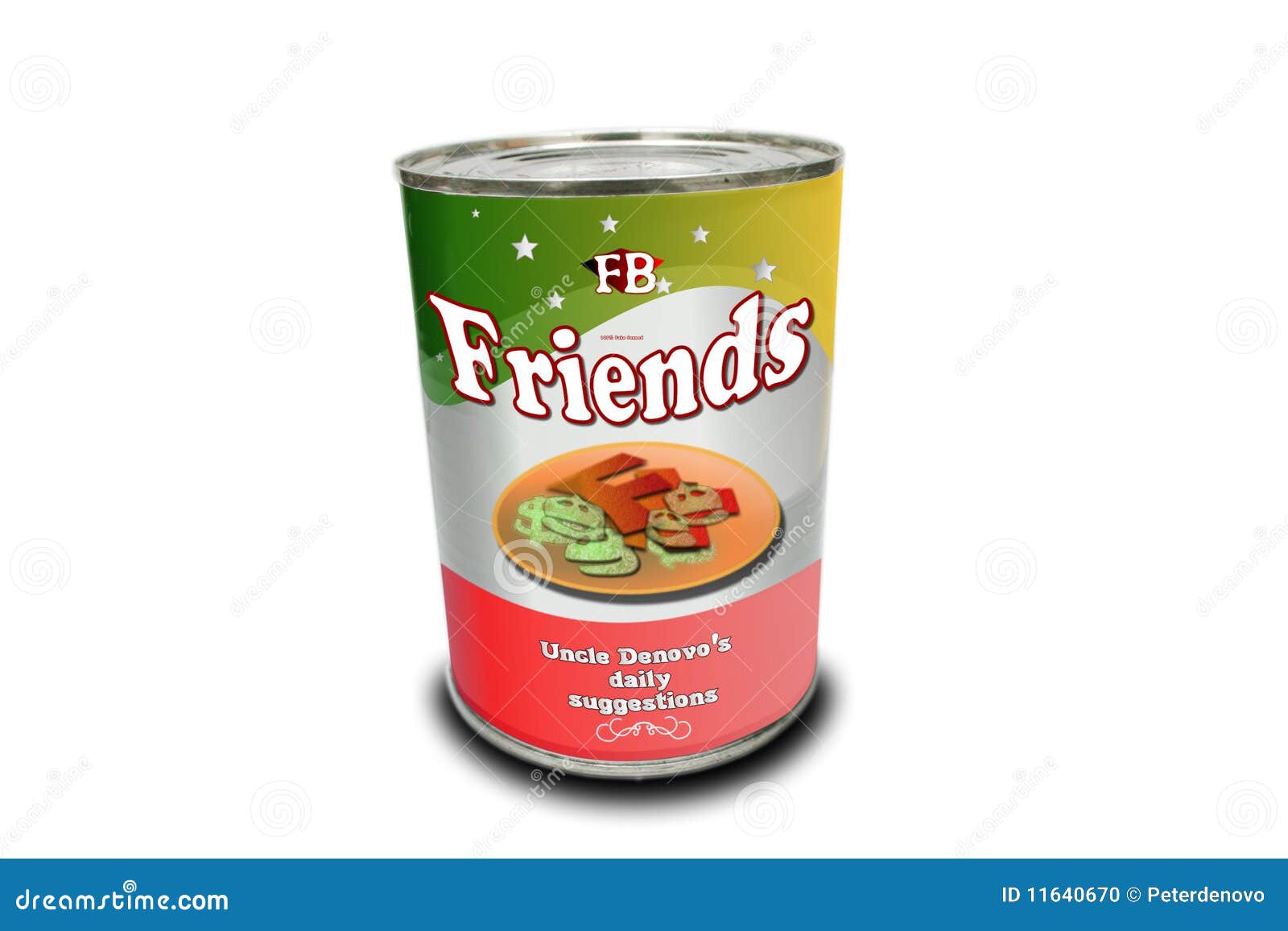 Friends Fresh Canned Concepts Stock Illustration - Illustration of ...