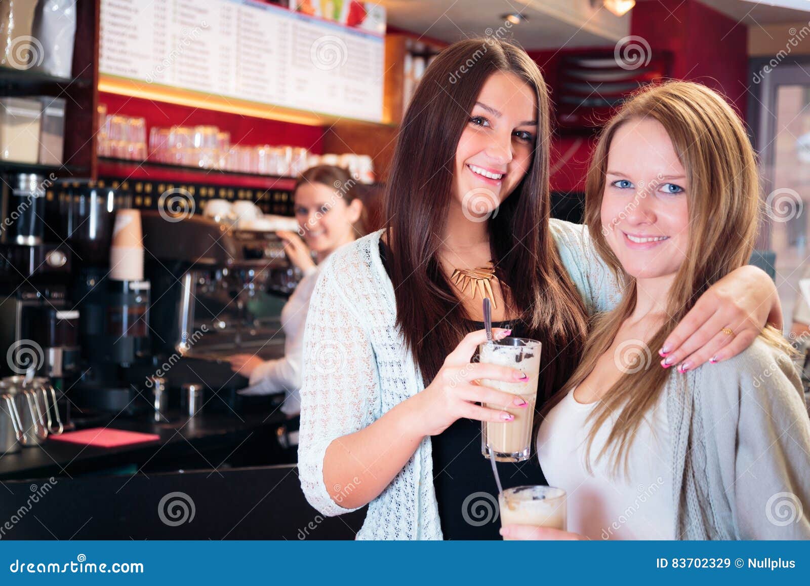 Friends Getting a Cup of Coffee Stock Image - Image of working, cafe ...
