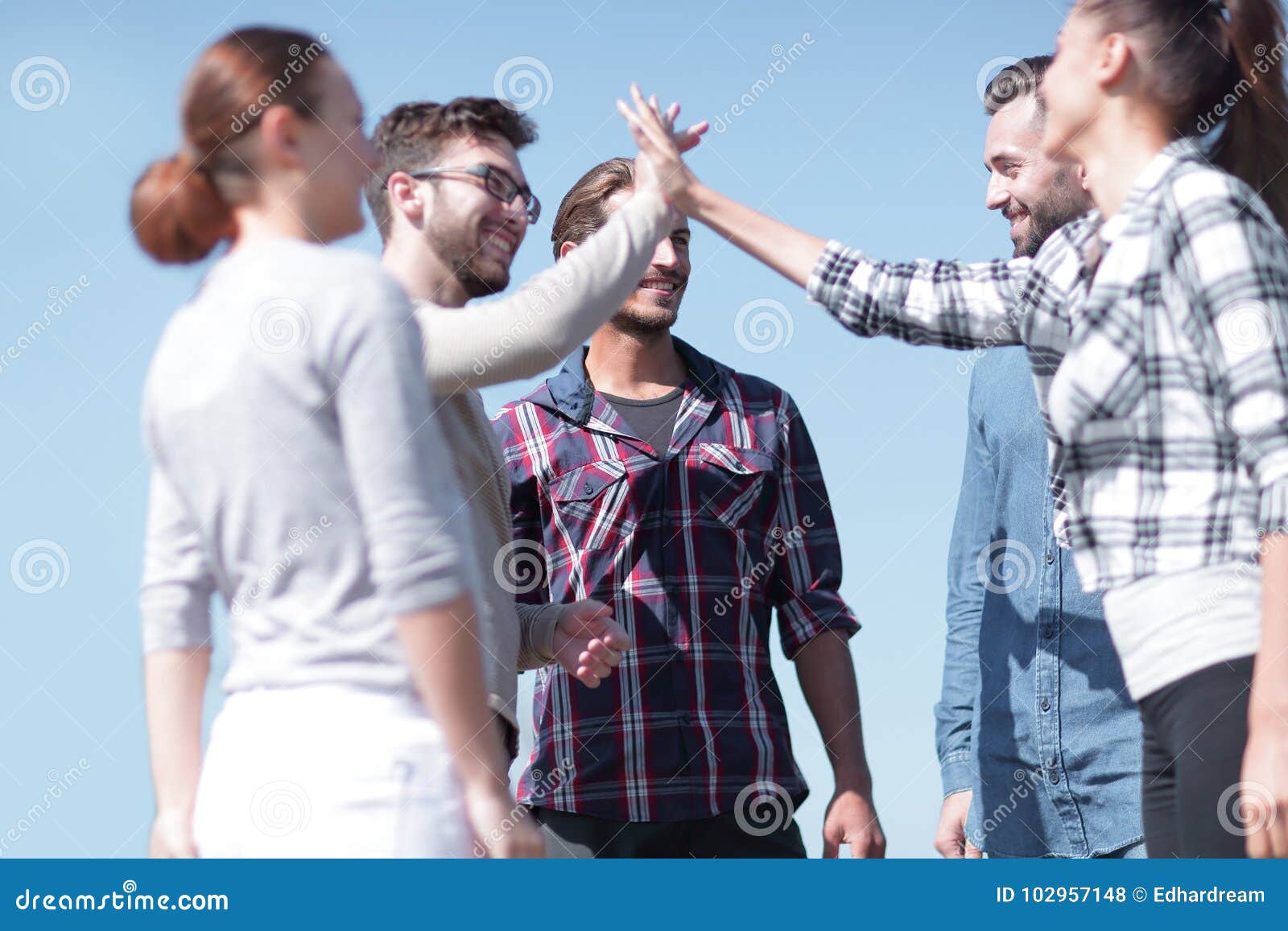 Closeup Of Friends Bumped Their Fists Together Stock Image ...