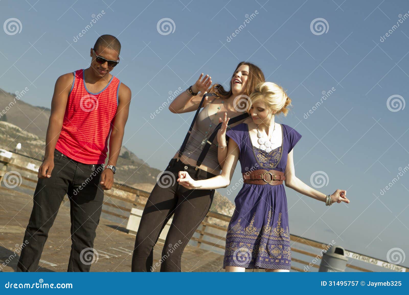 Friends Hanging Out stock image. Image of dancing, laughing - 31495757