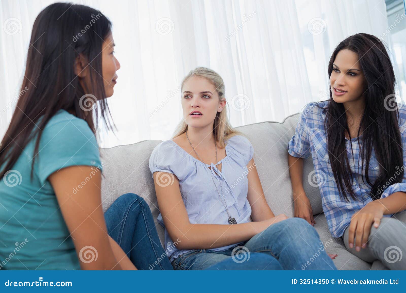 Friends Having a Conversation Together Stock Photo - Image of ...