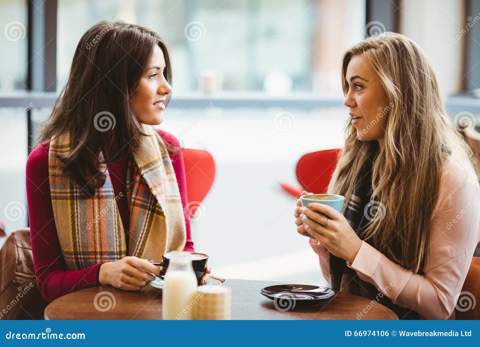 Friends Having a Cup of Coffee Stock Photo - Image of companionship ...