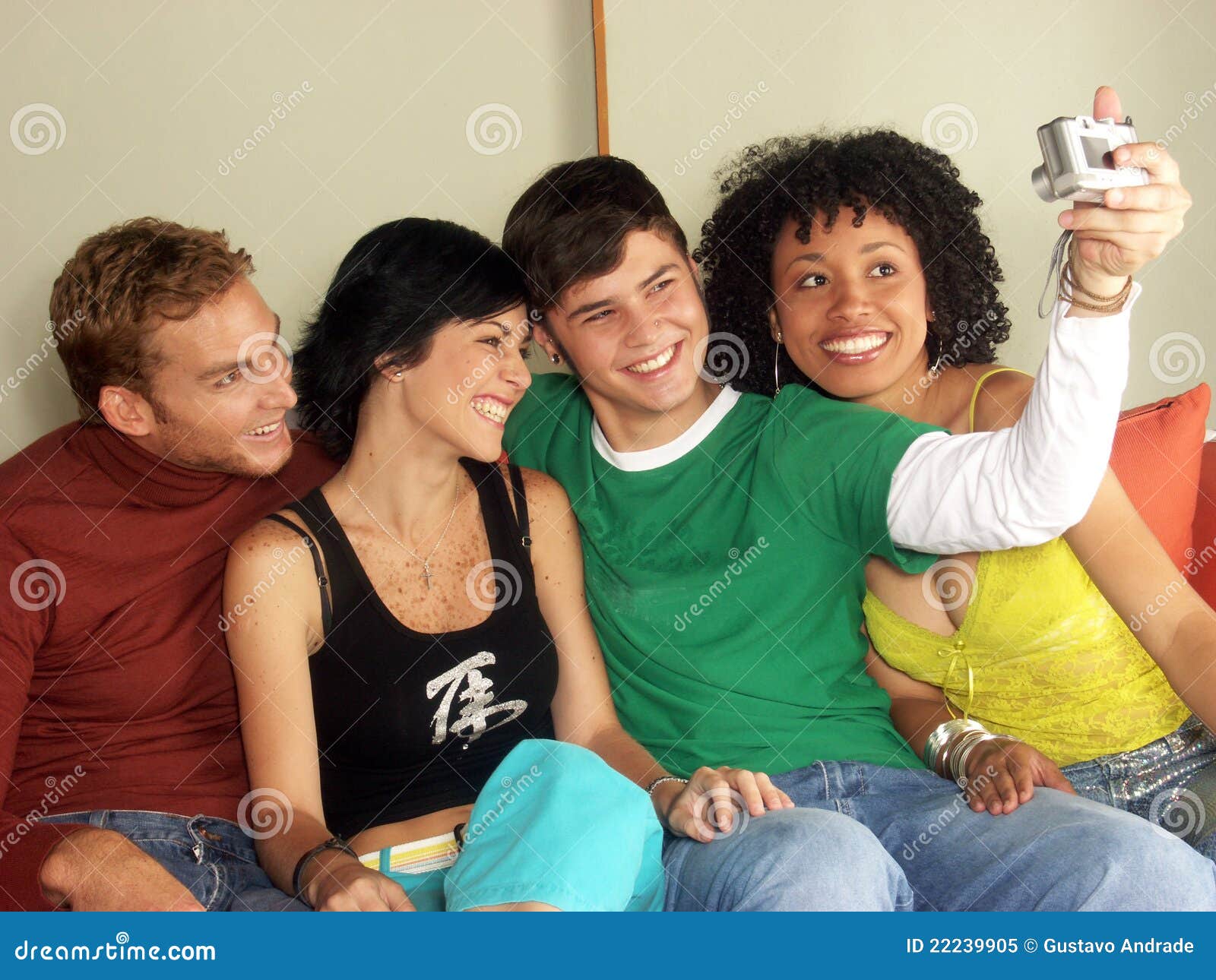 Friends having fun stock image. Image of compatible, daylight - 22239905