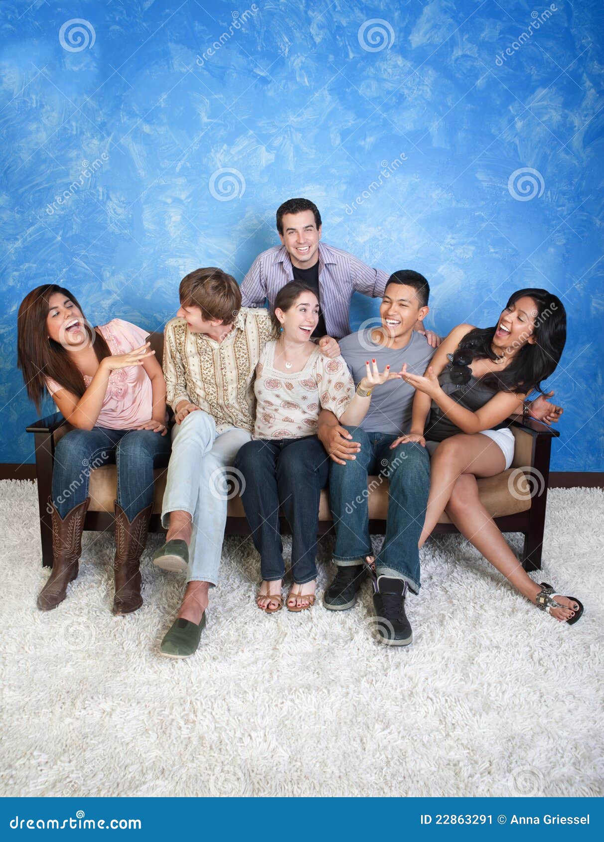 Friends Having Fun stock image. Image of american, chat - 22863291