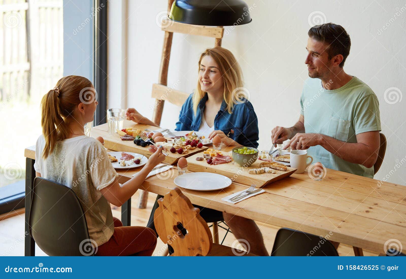 Friends having good time stock image. Image of cozy - 158426525