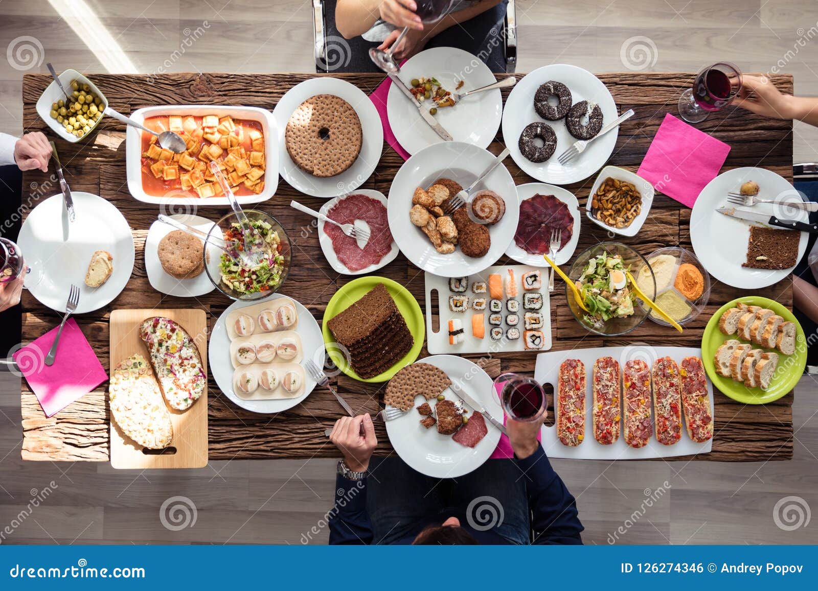 Friends Having Lunch Together Stock Photo - Image of casual, bowl ...