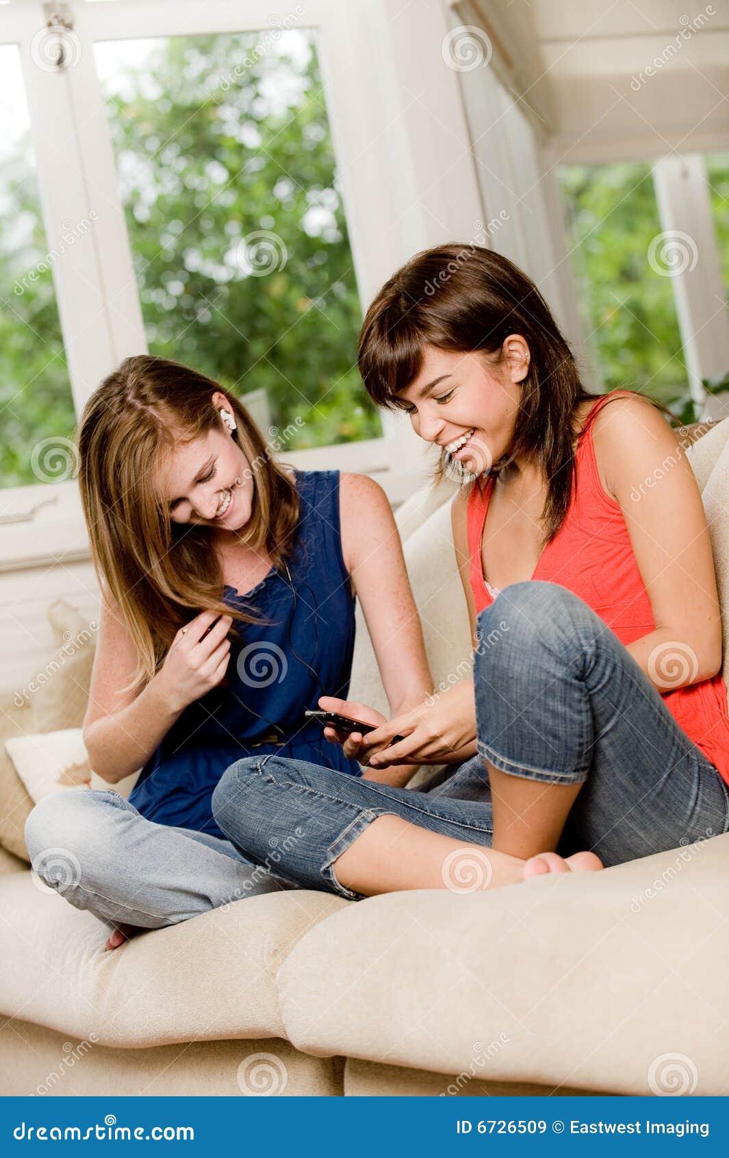 Friends at Home stock image. Image of home, happy, asian - 6726509