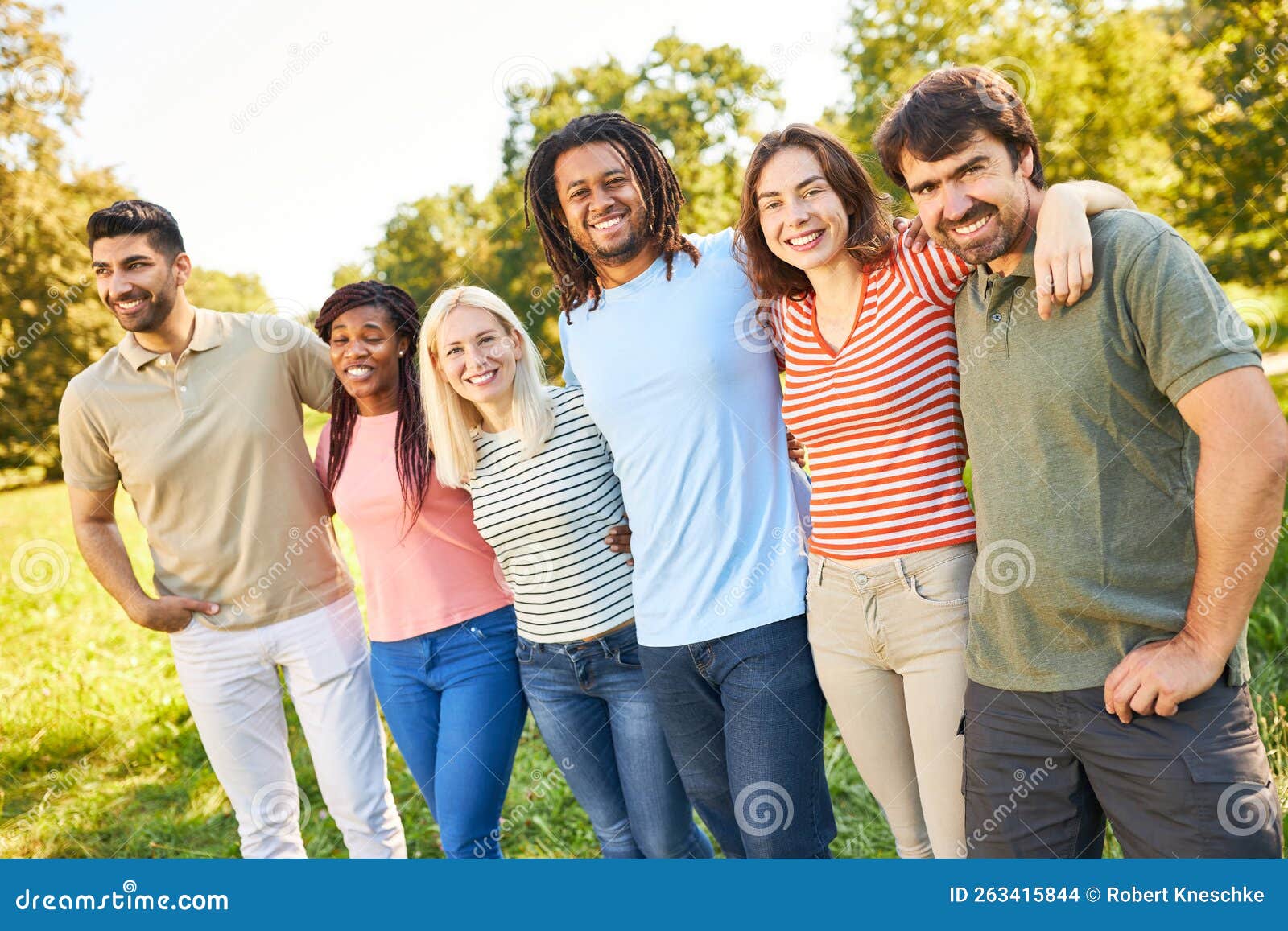 Friends Hug for Diversity and Inclusion Stock Photo - Image of ...