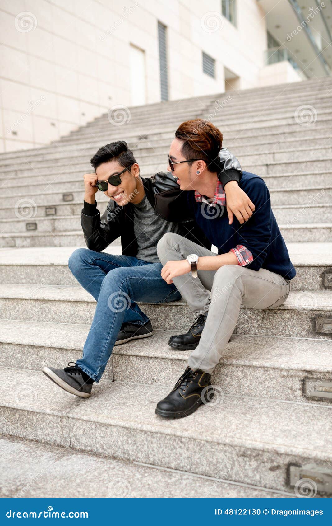 Friends stock photo. Image of portrait, enjoy, modern - 48122130