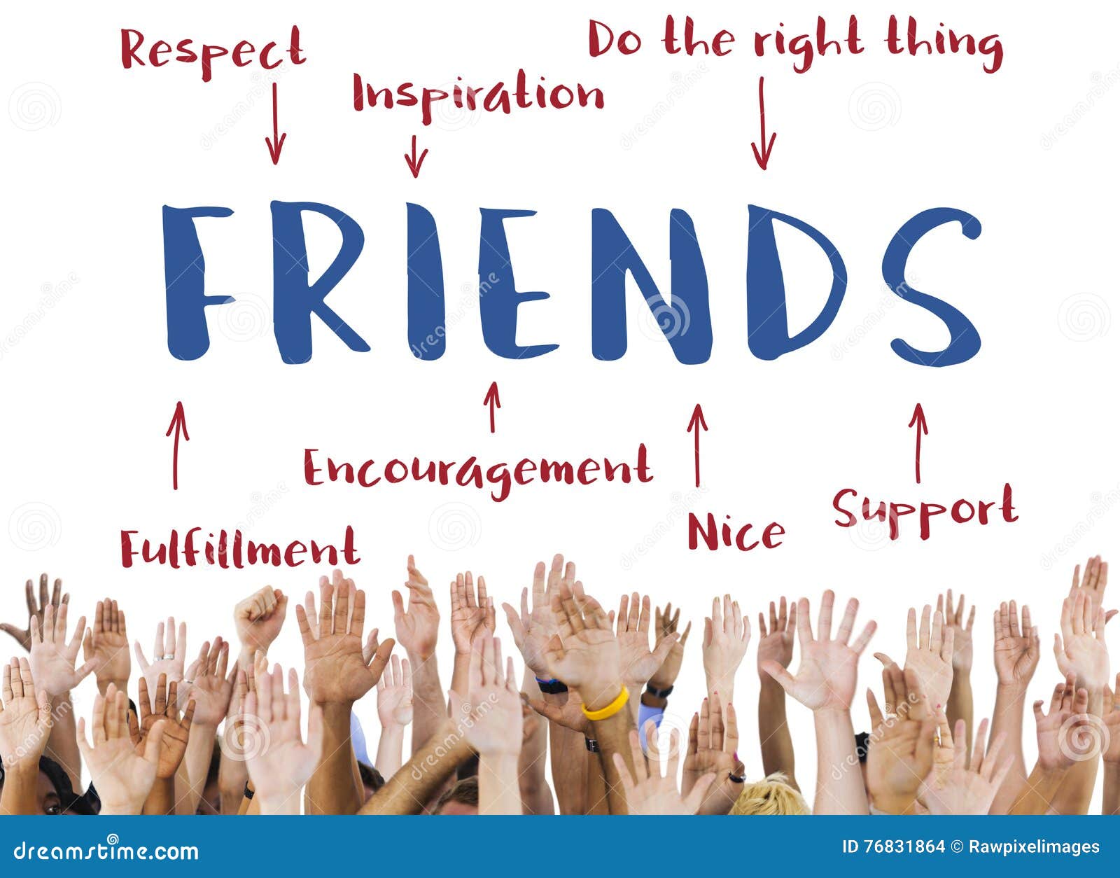 Friends Inspiration Diagram Graphic Concept Stock Photo - Image of nice ...