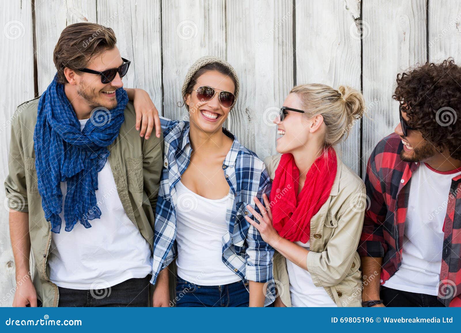 Friends Interacting with Each Other Stock Photo - Image of cheerful ...