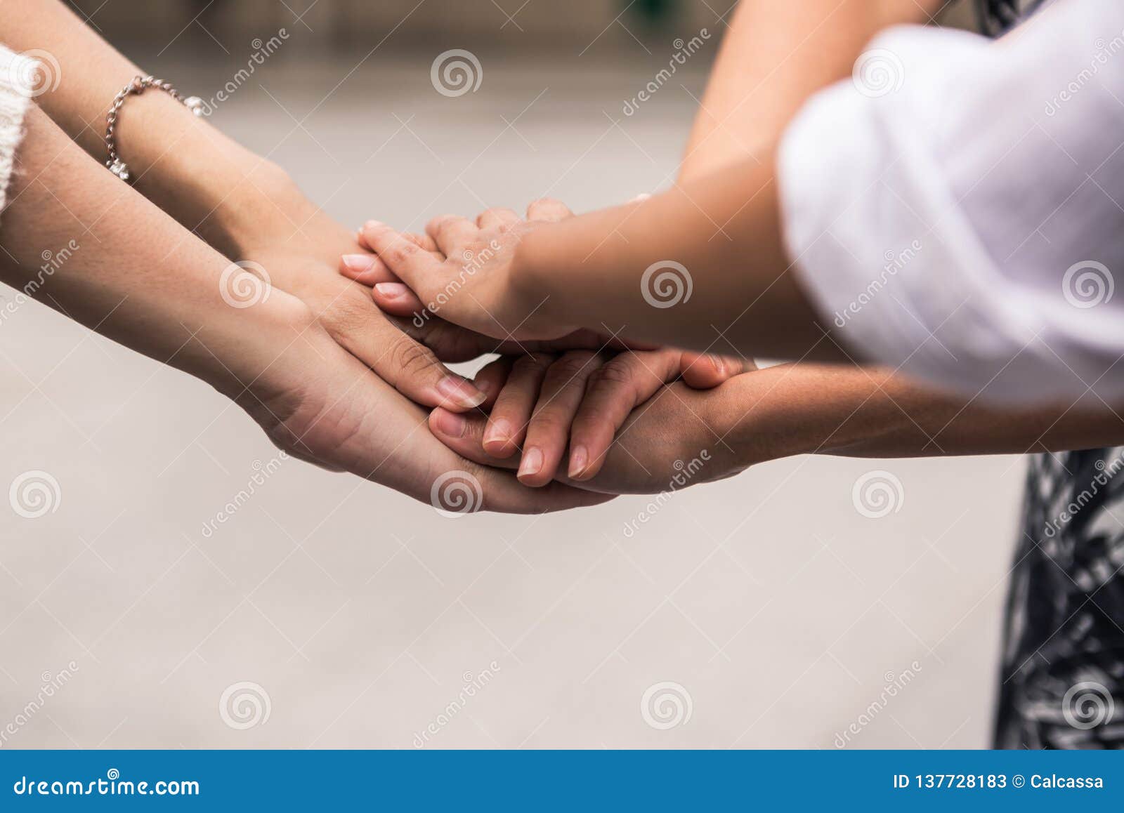 Teamwork Join Hand Together Stock Image - Image of hand, corporate ...