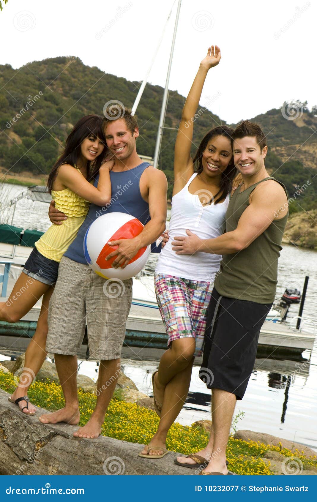 Friends lake stock image. Image of boat, beach, ocean - 10232077