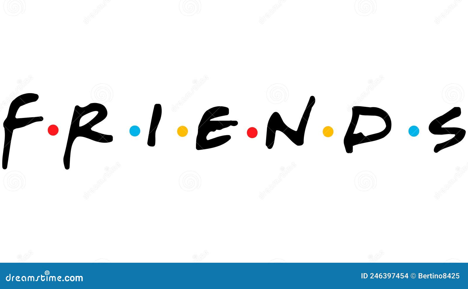 Friends Logo editorial stock image. Illustration of vector - 246397454