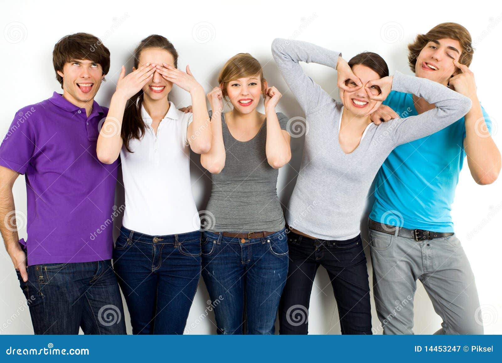 Friends making faces stock image. Image of beautiful - 14453247