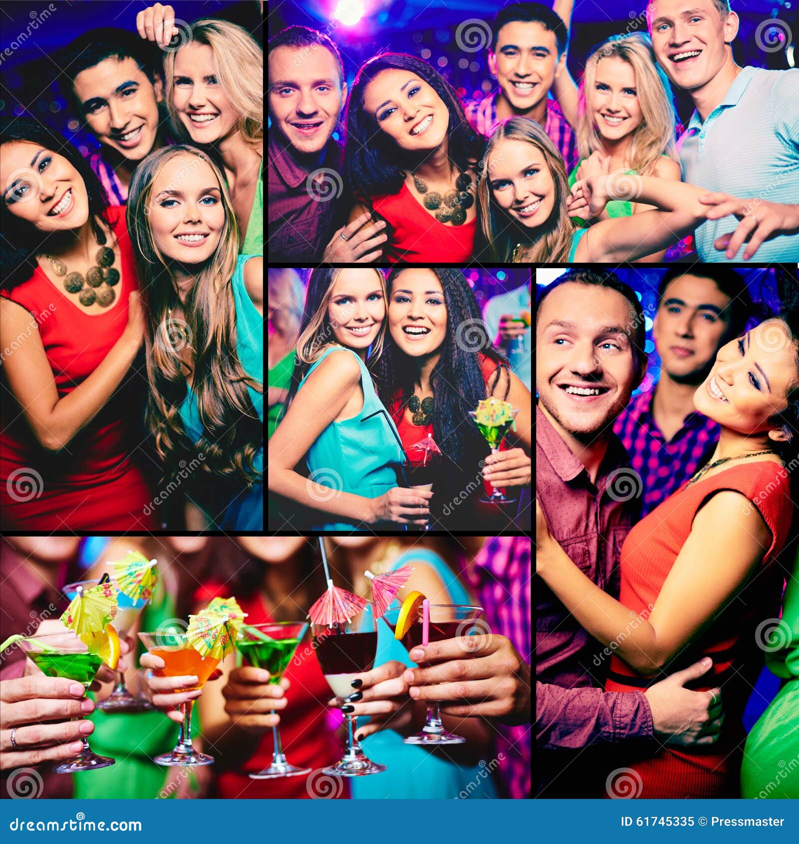 Friends at party stock image. Image of dancing, occasion - 61745335