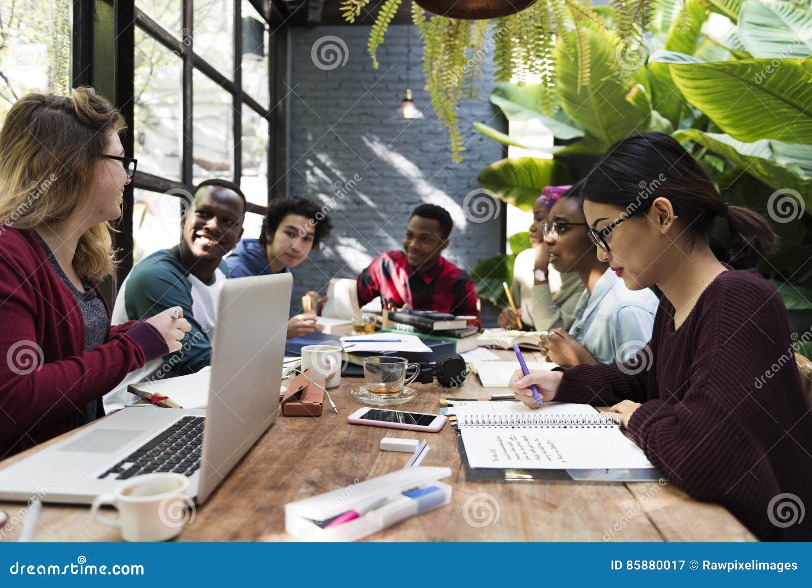 Friends People Group Teamwork Diversity Stock Image - Image of research ...