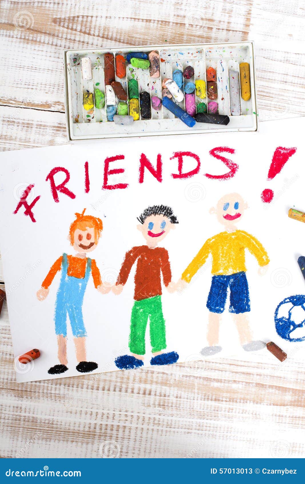 Friends playing football stock illustration. Illustration of colorful ...