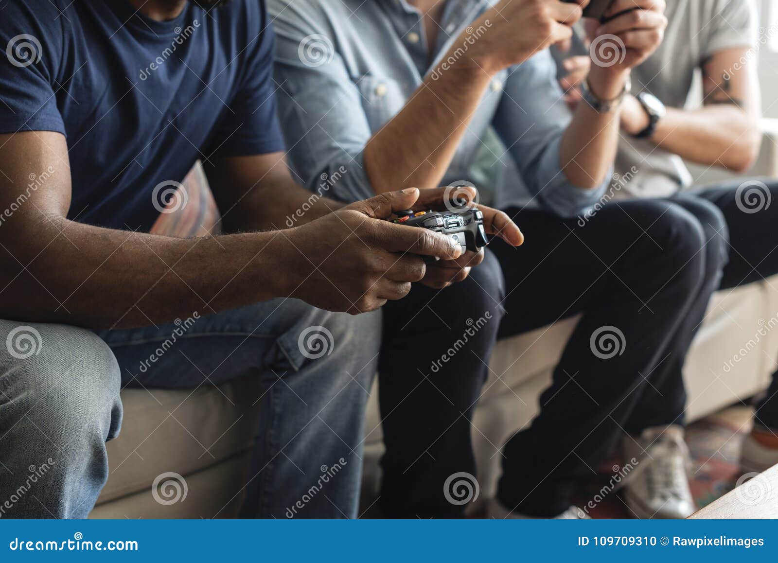 Friends Playing Game Together Fun Stock Photo - Image of condominium ...
