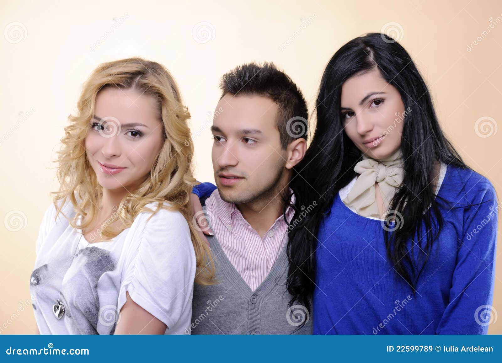 Friends posing stock image. Image of people, isolated - 22599789