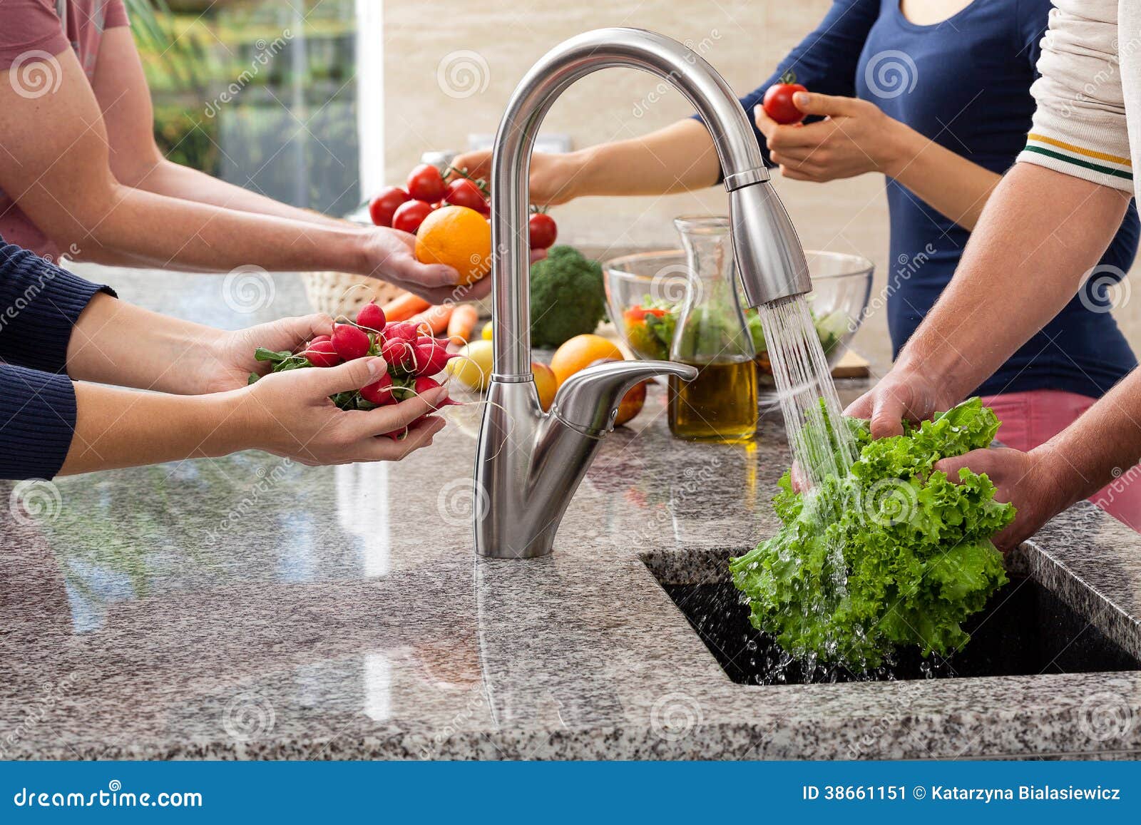 Friends preparing dinner stock image. Image of italian - 38661151