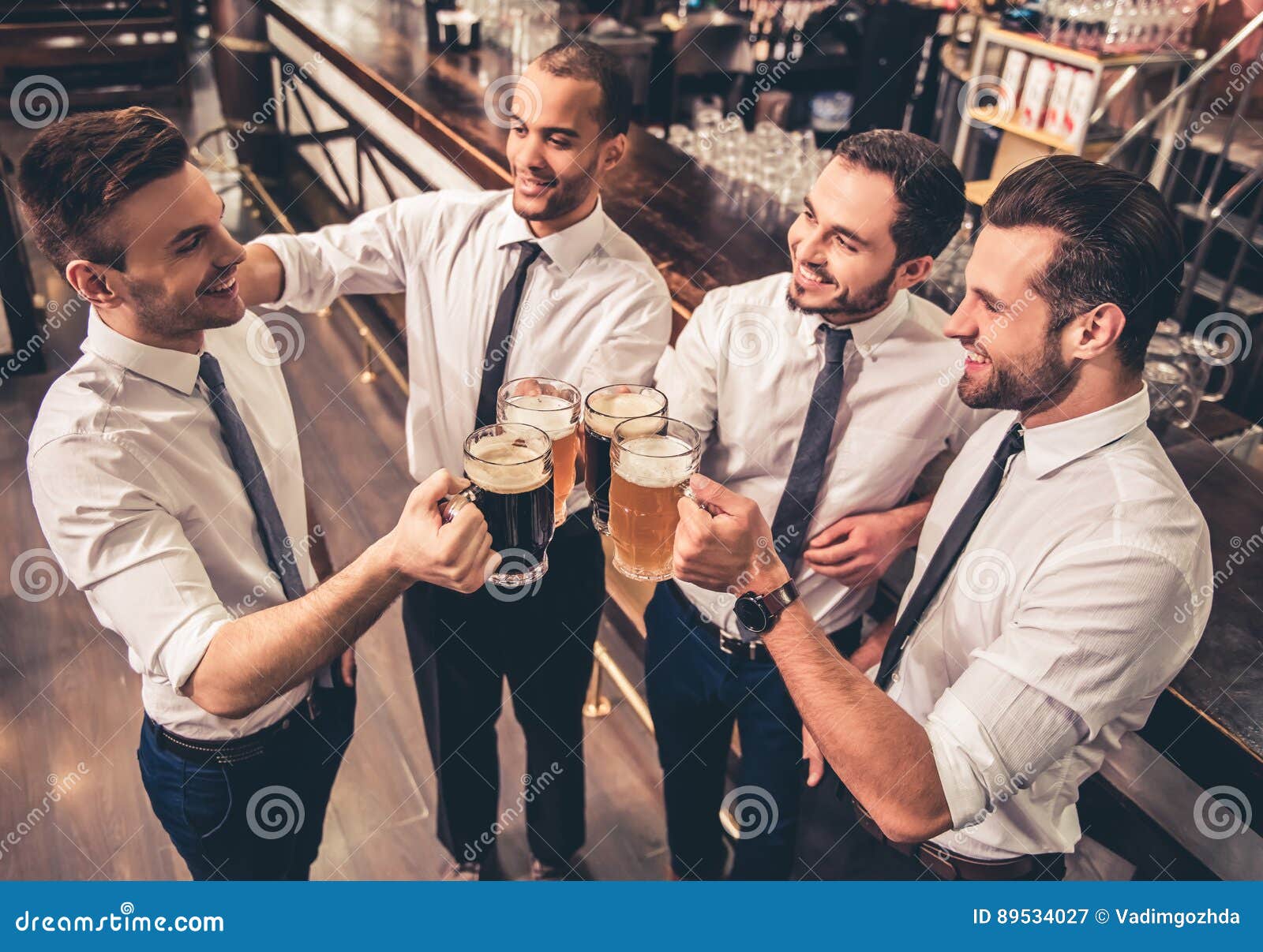 Friends in pub stock image. Image of colleague, counter - 89534027