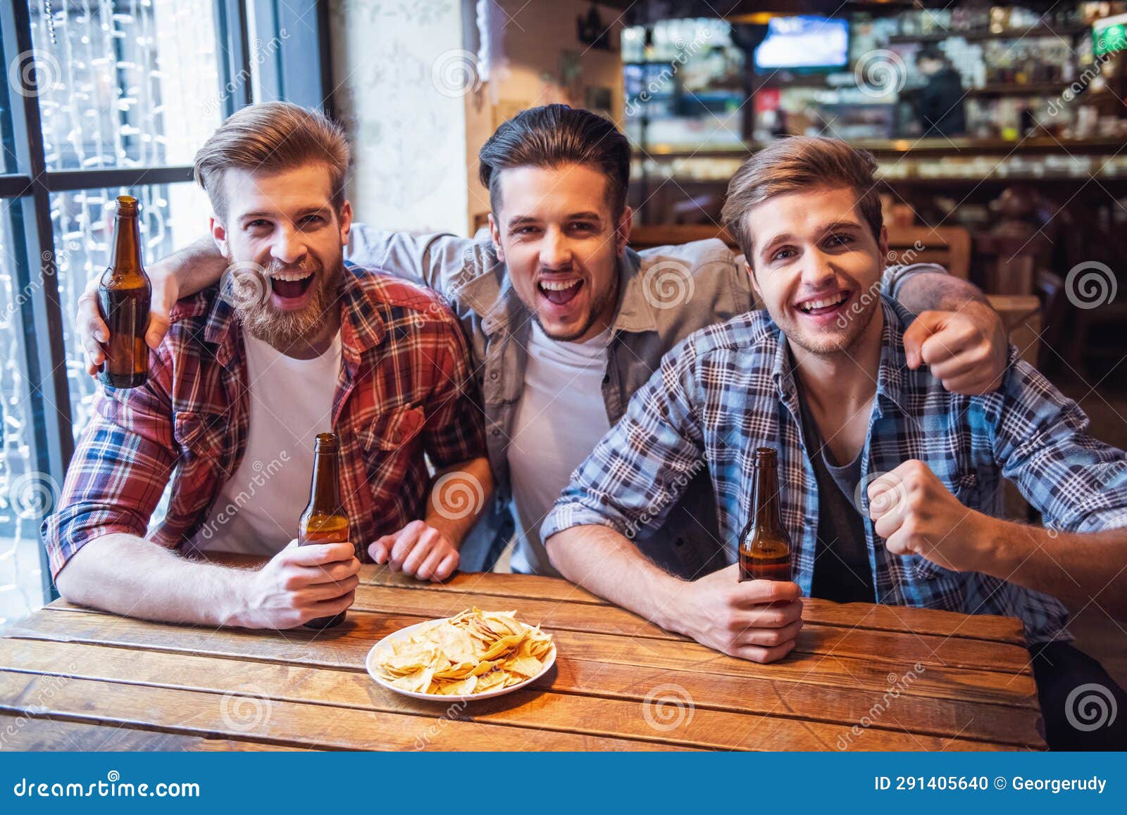 Friends at the pub stock photo. Image of business, communicate - 291405640