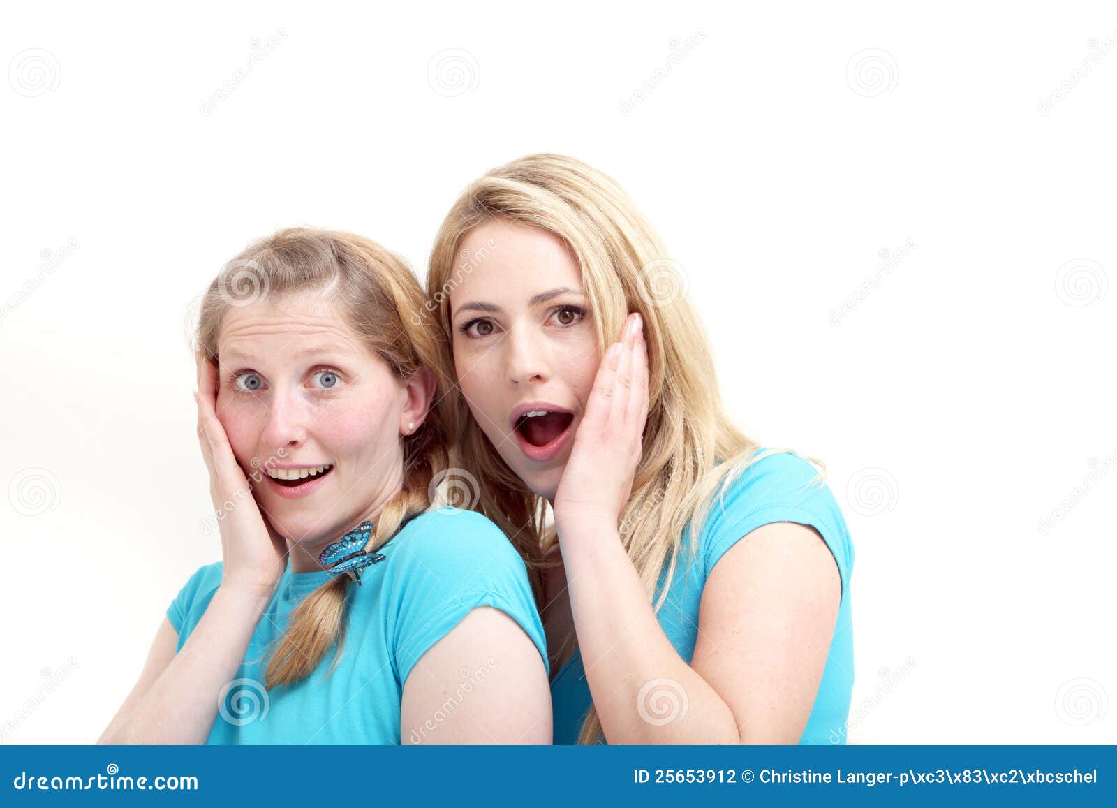 Friends Reacting in Astonishment Stock Photo - Image of reaction ...