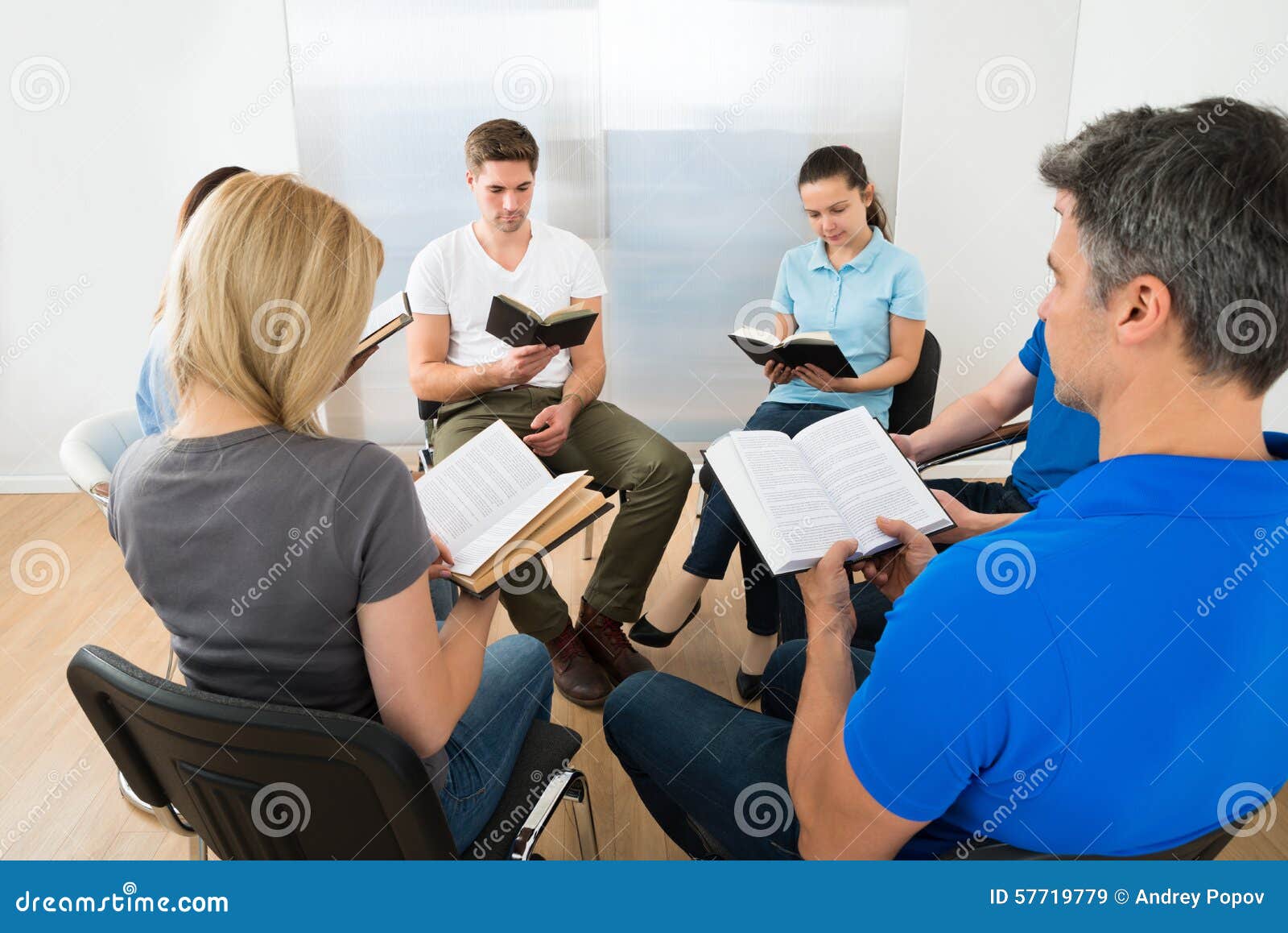 Friends Reading Bible stock image. Image of friend, casual - 57719779