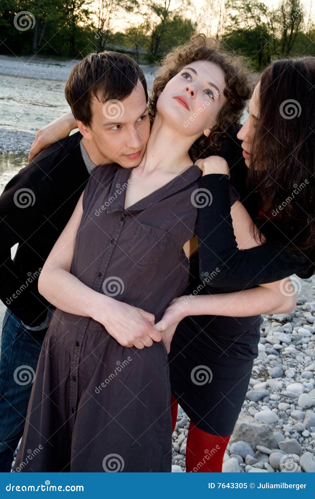 Friends - Relationships - Triangle Stock Image - Image of couple, gaze ...
