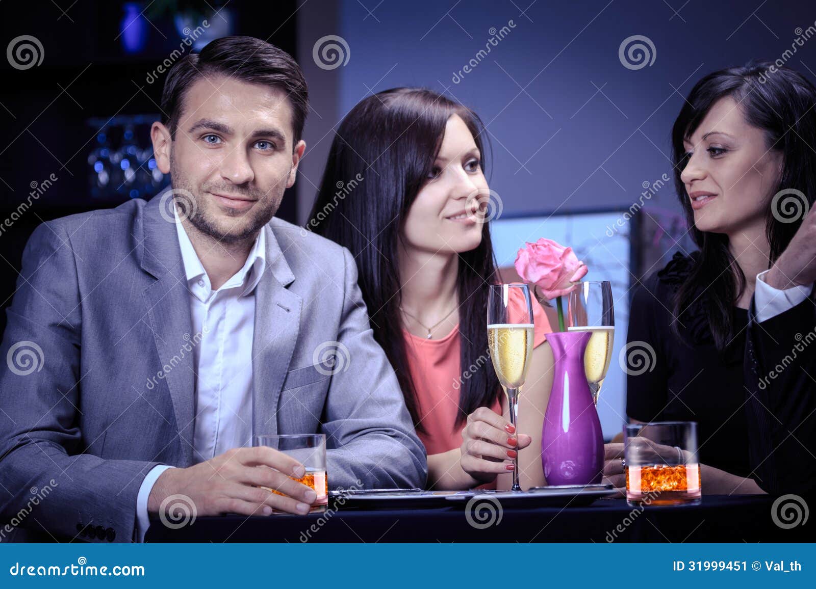 Friends in a restaurant stock image. Image of restaurant - 31999451