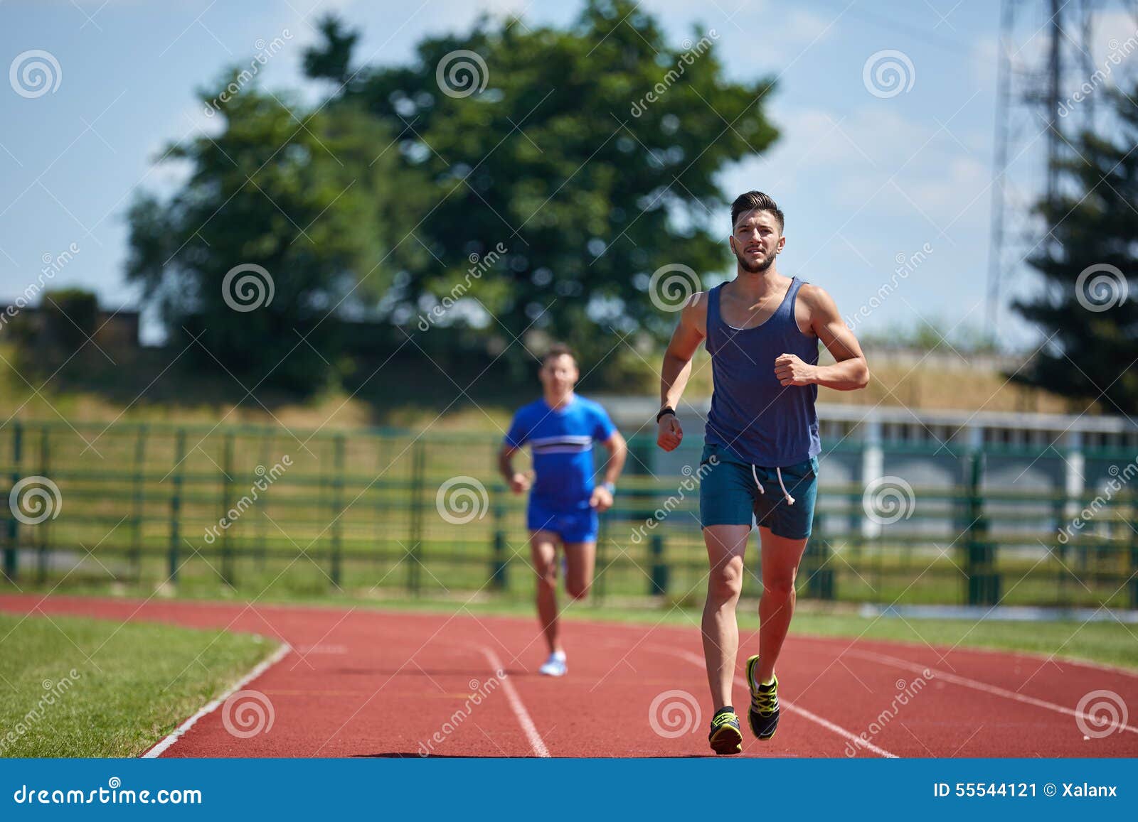 Friends running stock image. Image of compete, person - 55544121
