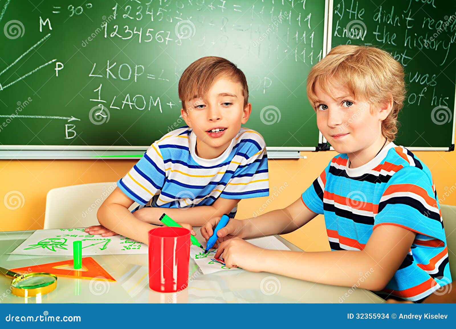 Friends stock photo. Image of classroom, active, beauty - 32355934