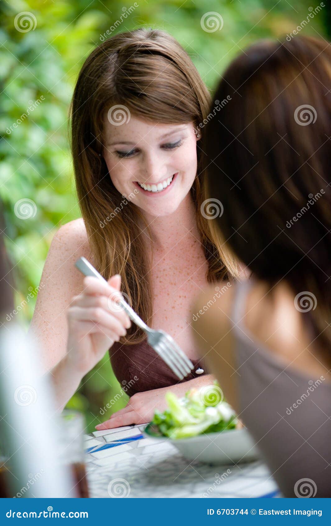 Friends Sharing Lunch stock photo. Image of lunch, white - 6703744