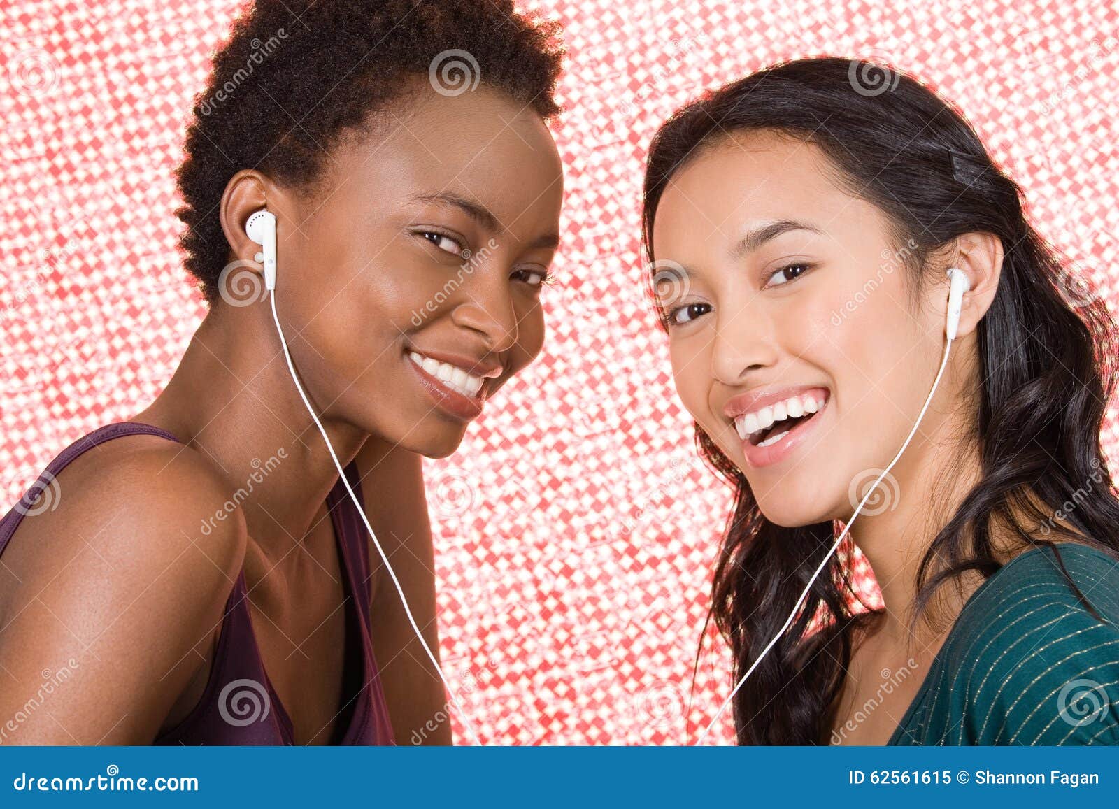 Friends sharing mp3 player stock image. Image of asian - 62561615